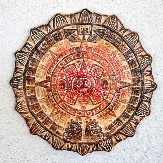 Choisissez votre calendrier Maya terre cuite déco murale - Amadera ...
